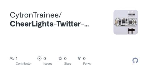 github cytrontrainee cheerlights twitter synced to rainbowstrip