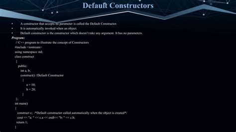 constructor and destructor ppt