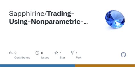 Github Sapphirinetrading Using Nonparametric Time Series