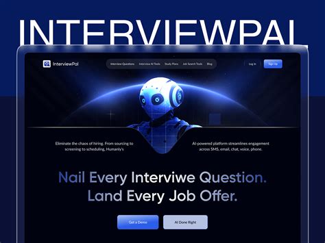 Ai Interview Assistant Landing Page Behance
