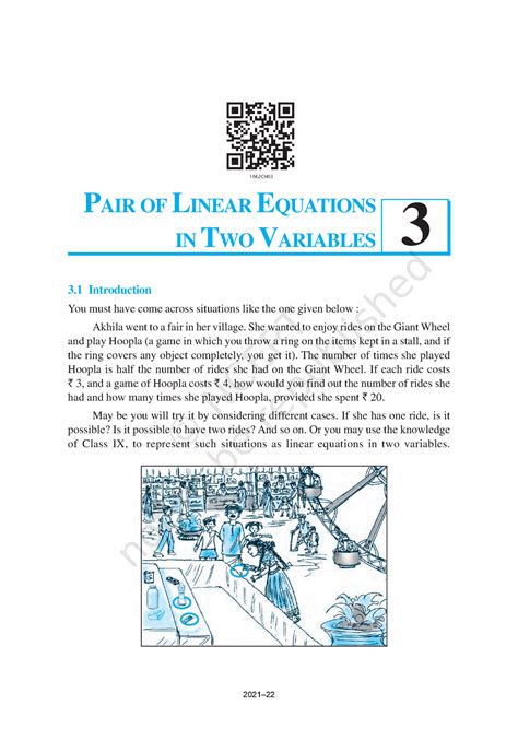 Chap 3 Pair Of Linear Eqution In Two Variable 38 MATHEMATICS 3 3