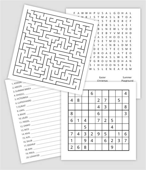 make your own puzzles with printable puzzle maker