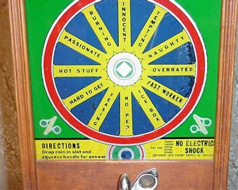 Exhibit Supply Company Sex Appeal Lover Tester Coin Operated Arcade Game