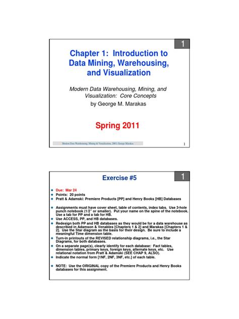 Introduction To Data Mining Data Warehousing And Visualization Pdf Data Warehouse