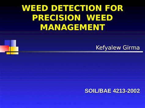 Ppt Weed Detection For Precision Weed Management Dokumentips