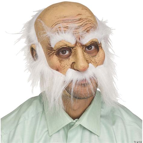 Adult Wisker Walter Old Man Mask Halloween Express