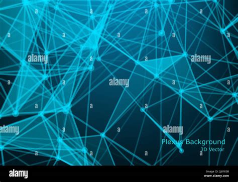 Abstract Polygonal Background Geometrical Backdrop With Connecting Dots Lines Triangles For