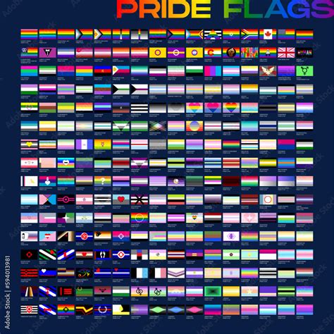 Lgbt Sexual Identity Pride Flags Gender Collection Flag Of Gay Lesbian Transgender Bisexual