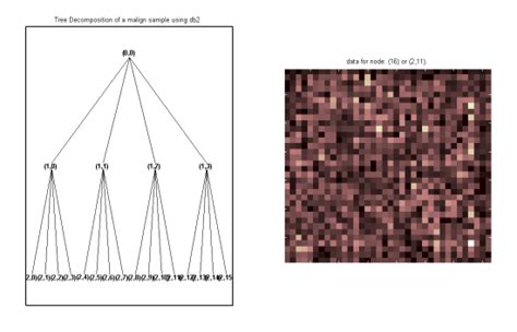 packet wavelet decomposition of a malign sample using db2 wavelet