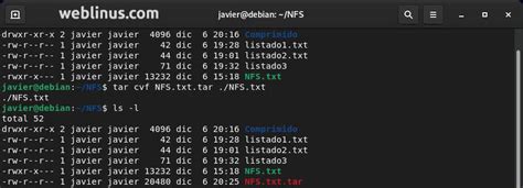comandos varios en sistemas unix weblinus