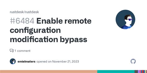 Enable Remote Configuration Modification Bypass Issue Rustdesk Rustdesk Github