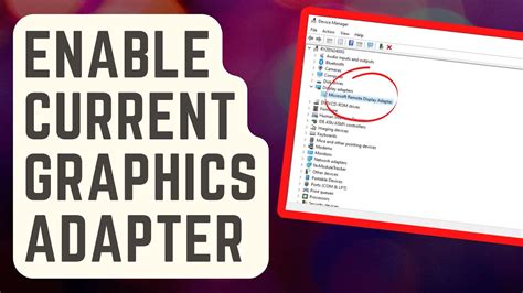 Easy Steps To Enable Current Graphics Adapter From Microsoft Basic
