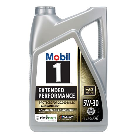 Mobil 1 Extended Performance 5W-30 Full Synthetic Motor Oil, 5 Quart ...