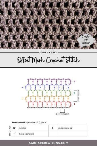Offset Mesh Stitch Crochet Pattern