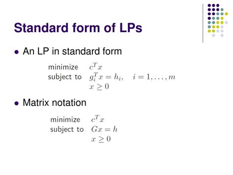 ppt linear programming formulations geometry and simplex method powerpoint presentation id