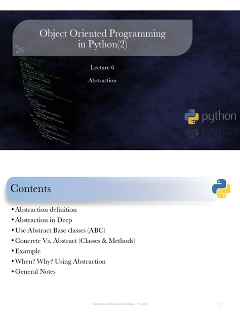 Oop In Python 2 Lec 6 Pdf Class Computer Programming Method Computer Programming