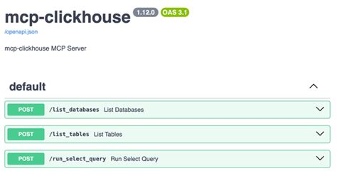 Set Up Clickhouse Mcp Server With Open Webui And Clickhouse Cloud Clickhouse Docs
