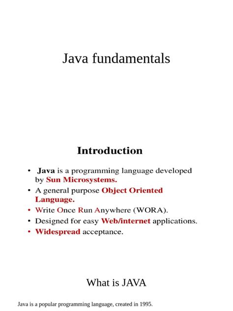 Introduction To Java Pdf Programming Constructor Object Oriented