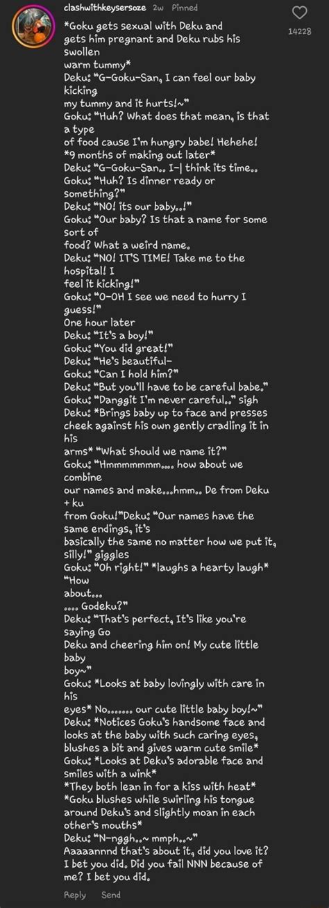 Clashwithkeysersoze Pinned Goku Gets Sexual With Deku And Gets Him