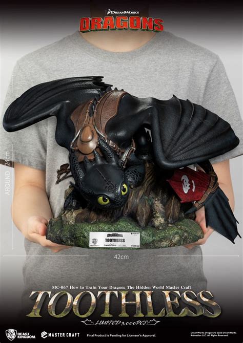 How To Train Your Dragon Master Craft Statue Toothless 24cm Hobby Figures