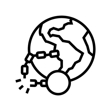 Decolonization Social Problem Line Icon Vector Illustration 10312371 Decolonization Social Problem Line Icon Vector Illustration 10312371