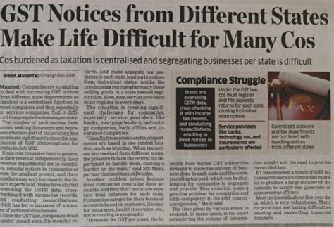 GST Notices From Many States Make Life Tough For Many Businesses