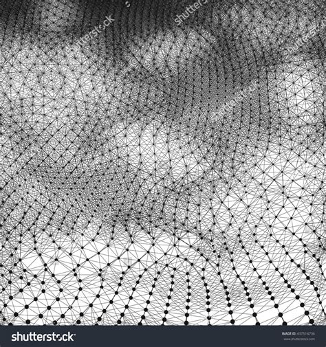 Network Background Connection Structure Wireframe Polygonal Stock Vector Royalty Free