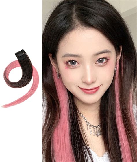 판매중지 💕2배숱많은💕 찐 자연스러운 그라데이션 레이어드 투톤 컬러 긴생머리 부분 피스 헤어 붙임가발 Hb 25 에이블리