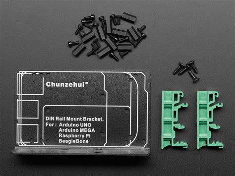 Din Rail Mount Bracket For Raspberry Pi Beaglebone Arduino The Pi Hut