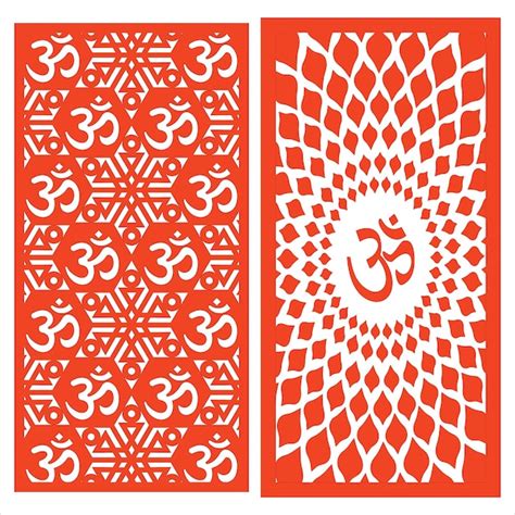 Premium Vector Om Laser And Cnc Router Cutting Design Vector