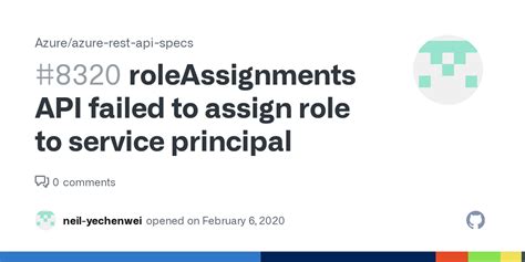 Roleassignments Api Failed To Assign Role To Service Principal · Issue 8320 · Azure Azure Rest