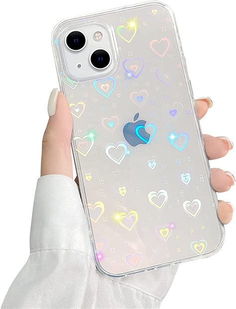 Ownest Compatible With Iphone 14 Case Iphone 13 Case Clear Glitter