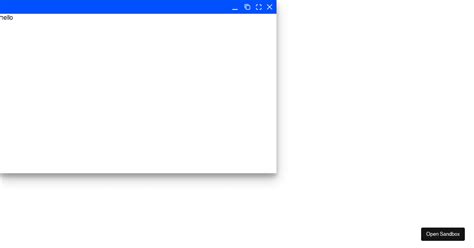 react winbox splitjs forked codesandbox