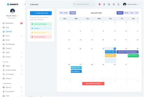 Adminto Blazor Admin Dashboard Template