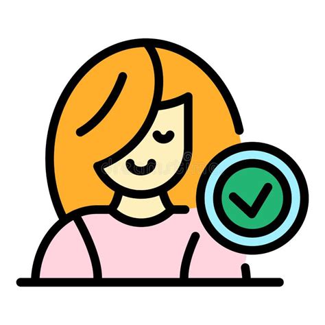 Happy Client Icon Color Outline Vector Stock Vector Illustration Of