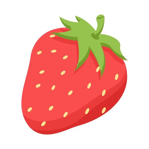 Objeto De Vector De Dibujos Animados De Fresa De Fruta Fresas Animadas Fresas Dibujo Dibujos