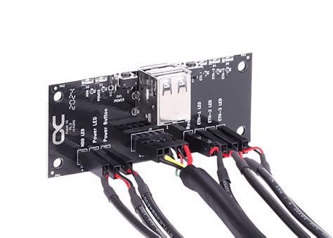 Front Io Panel With Usb 20 And Cable Kit For Servercases