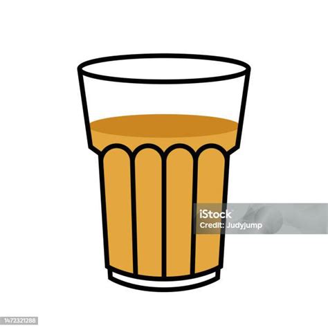 인도 뜨거운 음료 벡터입니다 인도 차이 아이콘입니다 차이는 인도 음료입니다 케 랄라 찻집 그림 벡터 Eps 인도 케 랄라 길가