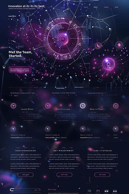 Dynamic Layout Web With Parallax Scrolling Effect Futuristic Figma Effect Layout Concept Poster