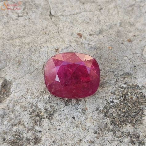 Natural Burmese Ruby Gemstone Manik Stone Shraddha Shree Gems