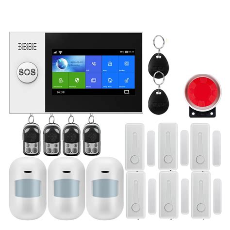 Gsm Home Burglar Alarm System Ip Camera Pir Motion Sensor Door Sensor