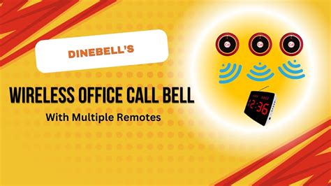 Dinebells Wireless Office Call Bell With Multiple Remotes Setup And Review Youtube