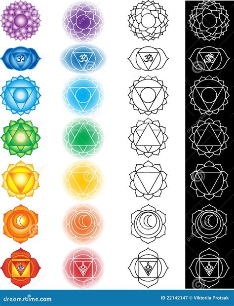 Seven Chakras Stock Vector Illustration Of Health Shape 22142147