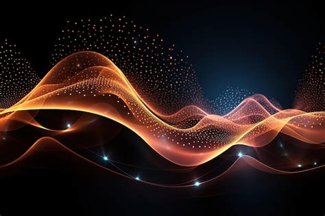 Premium Photo Abstract Background Wave Lines Dynamic Flowing Light Data Digital Abstract