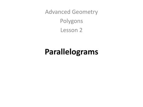 PPT Parallelograms PowerPoint Presentation Free Download ID 5494508