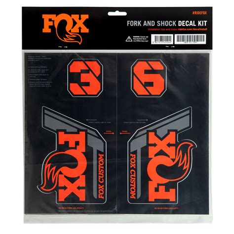 Fox Custom Decal Kit Aufkleber Für Federgabel And Dämpfer Orange Bike24