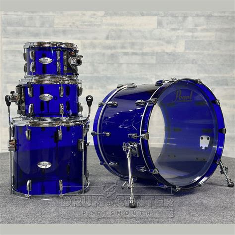 Pearl Crystal Beat 4pc Acrylic Drum Set Blue Sapphire Dcp