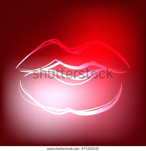 Beautiful Hand Drawn Outline Sexy Red Stock Vector Royalty Free Shutterstock