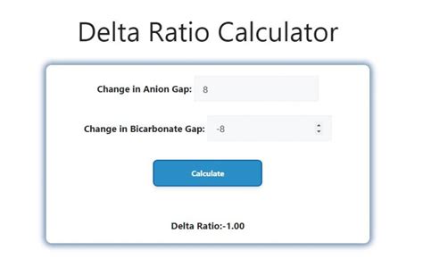 Delta Ratio Calculator Savvy Calculator