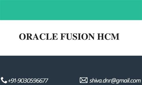 Oracle Fusion HCM Video Tutorials